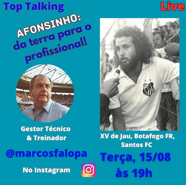 Afonsinho é o convidado na live de Marcos Falopa nesta terça-feira ...