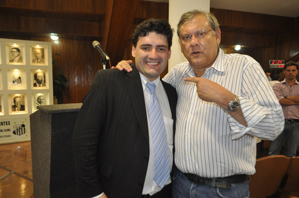 Milton Neves em sua última reunião como conselheiro do Santos FC ...